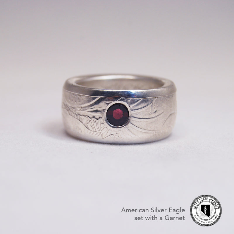 Making The Gemstone Coin Ring - Silver State Foundry