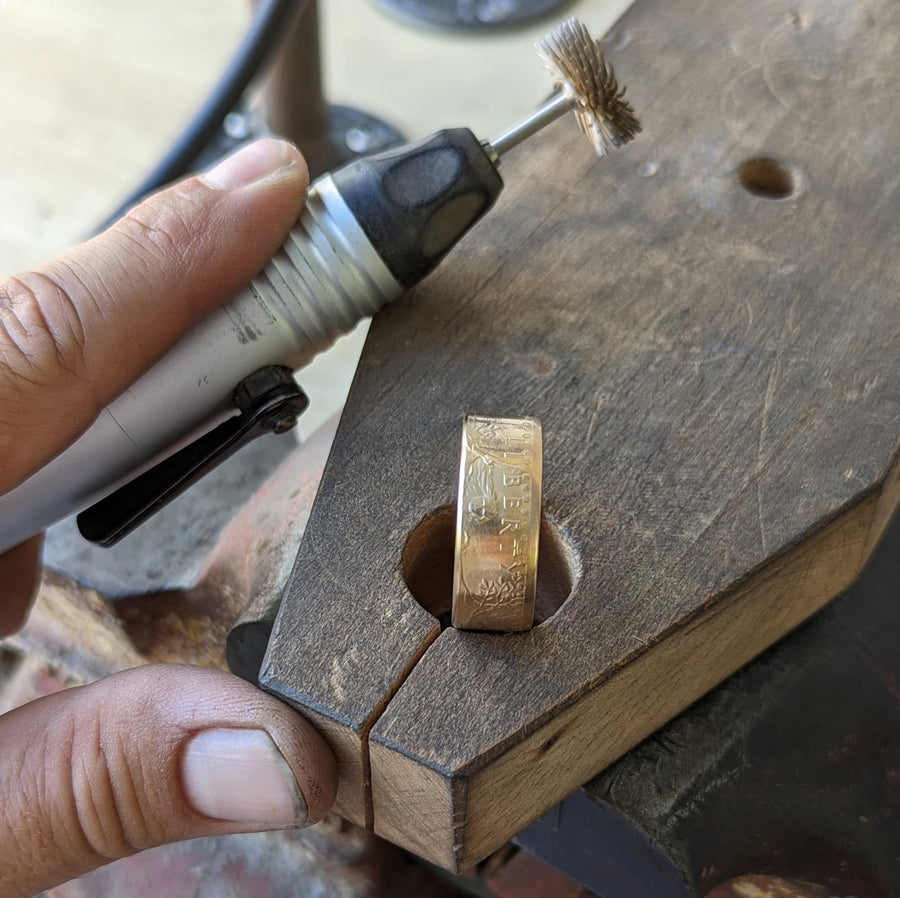 Silver State Foundry | Hand-Forged Coin Rings from Historic Coinage