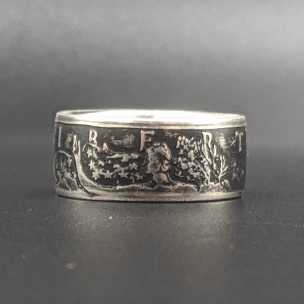 Walking Liberty Half Dollar Coin Ring from Silver State Foundry