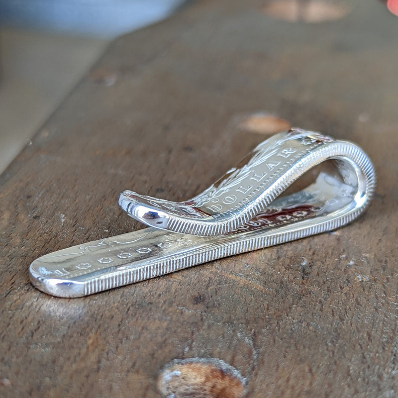 Morgan Silver Dollar Money Clip – Handcrafted from a Genuine U.S. Coin ...