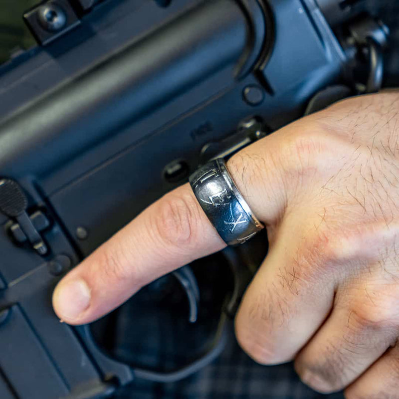 Texas Round Silver Coin Ring - Silver State Foundry